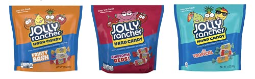 Jolly Ranchers Hard Candy Awesome Reds, Fruity Bash and Tropical 13 oz ...