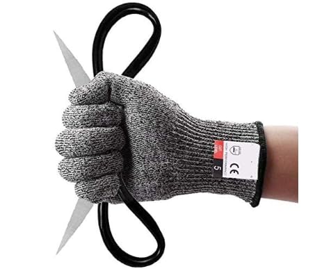 LTJP Products 1 Pair of Large Cut Proof Resistant Butcher Gloves Grade ...