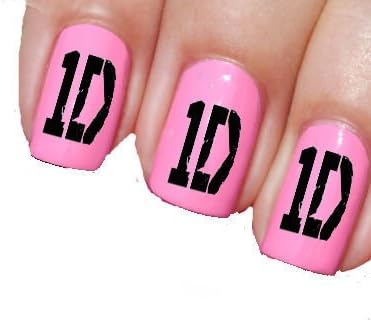 Sassy-Nailz One Direction 1D Nail Art Transfer Decal Wrap For False ...