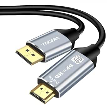 DP to HDMI Cable 1.8m, 4K@60Hz DisplayPort to HDMI (Male to Male) Cable ...