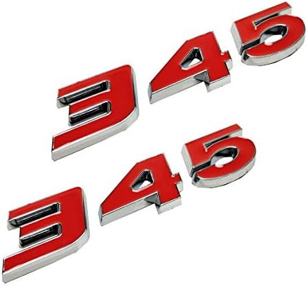 Amazon.com: 2pcs 345 Emblems Badge Decal Sticker Compatible with ...