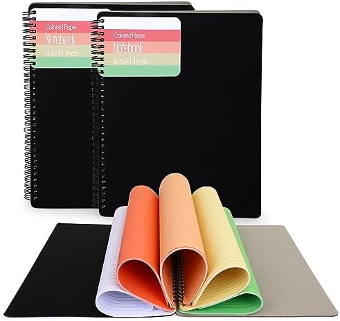 Amazon.com : Alavone Spiral Notebook, College Ruled, Subject Notebooks ...
