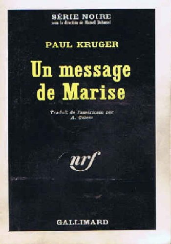 Amazon.com: Un message de marise: Paul Kruger: Books