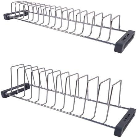 AVOQ Stainless Steel Plate Stand for Kitchen | Cup-Saucer Stand | Thali ...