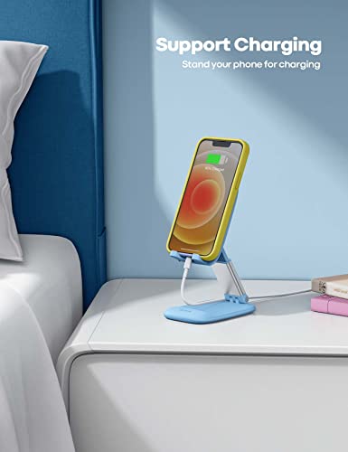 Snapklik.com : Lamicall Blue Phone Stand For Desk - Blue Cell Phone ...