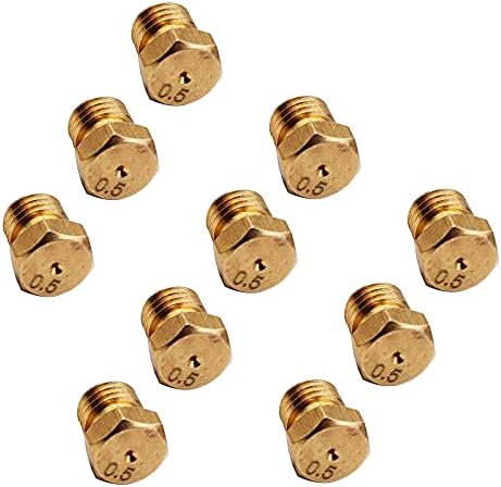 Amazon.com : 10 Pcs Brass Jet Nozzle Orifice Kit - Stove Burner Jet Set Kitchen Stove High ...