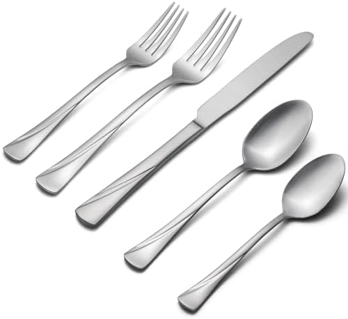 Amazon.com | Godinger Silverware Set, Flatware Set, Matte Finish ...