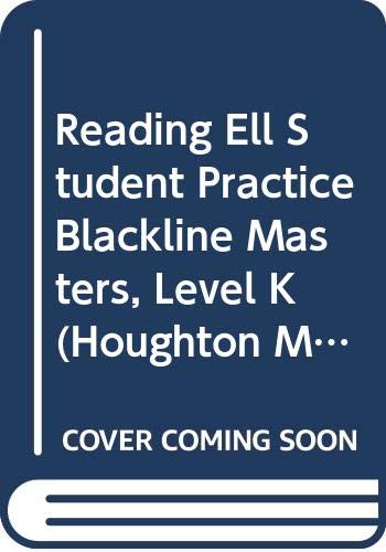 Amazon.com: Reading Ell Student Practice Blackline Masters, Level K ...