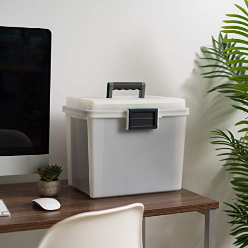 Snapklik.com : IRIS USA Portable Letter Size File Box