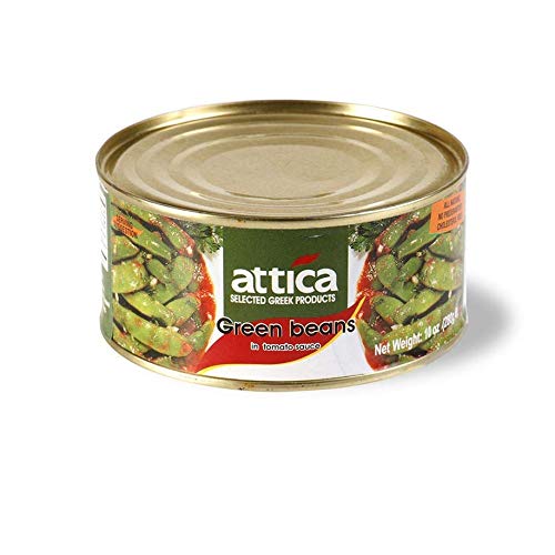 Amazon.com : Attica Green Beans in Tomato Sauce 10oz can : Grocery ...