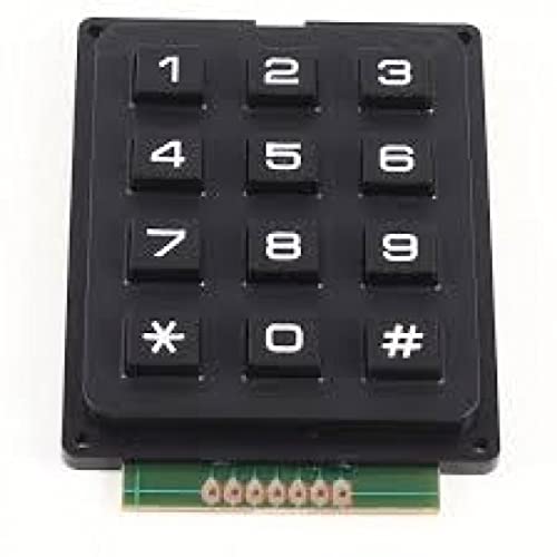 Techtonics 3X4 12-key Keyboard/Keypad Telephone Style – Black : Amazon ...