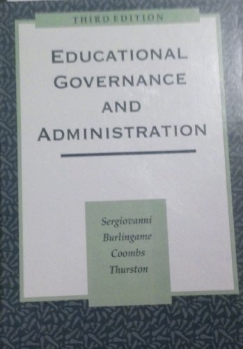 Educational Governance and Administration [1/28/1992] Thomas J ...