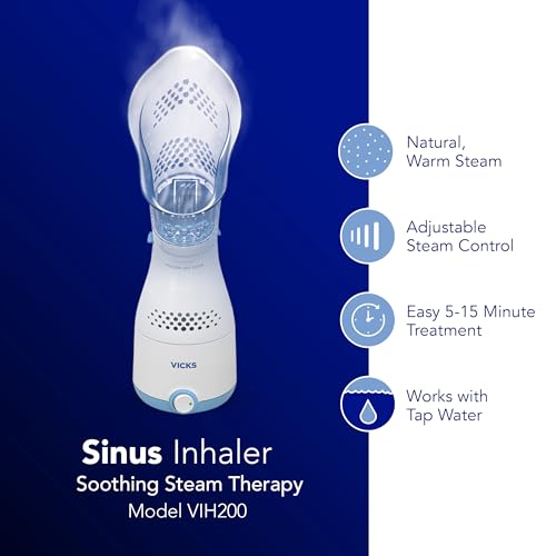 Vicks Personal Sinus Steam Inhaler, Fast, Targeted Relief for Allergies ...