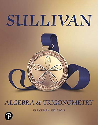 Algebra and Trigonometry: Sullivan, Michael: 9780135189269: Amazon.com ...