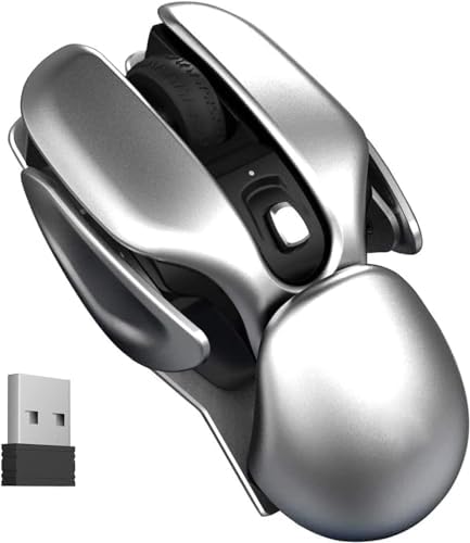Amazon.com: Wireless Ergonomics Metal Mouse, 2.4 GHz Ergonomic Optical ...