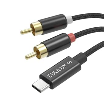 Amazon.com: Cubilux USB C to RCA Audio Capture Cable, Phono 2RCA to ...