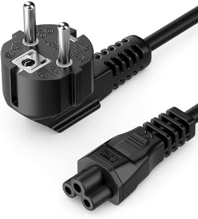 FEDUS European Laptop Computer Power Cord (C5 to SCHUKO(Europe) CEE 7/7 ...