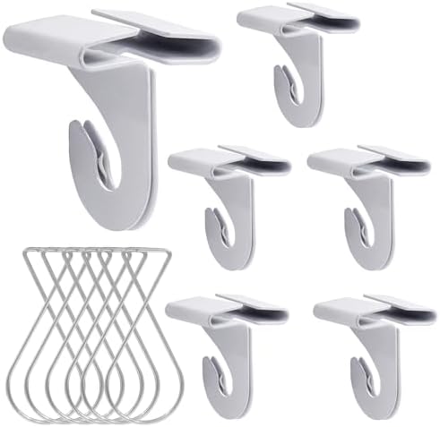 Amazon.com: Biaungdo 6 Pairs Drop Ceiling Hooks for Hanging, Heavy Duty ...