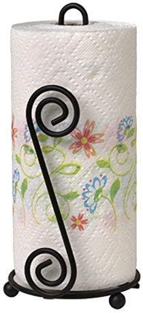 Kundi Wrought Iron Kitchen Tissue Paper roll Holder (Black) : Amazon.in ...