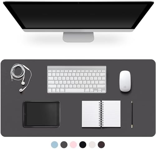 Amazon.com : Leather Desk Pad Protector,Non-Slip Desk Pad,on-Slip PU ...