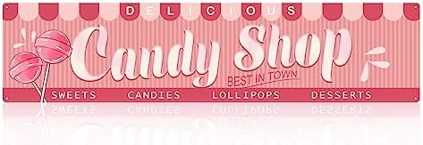 Amazon.com: YFULL It's All About The Candy Metal Tin Sign Retro Vintage ...