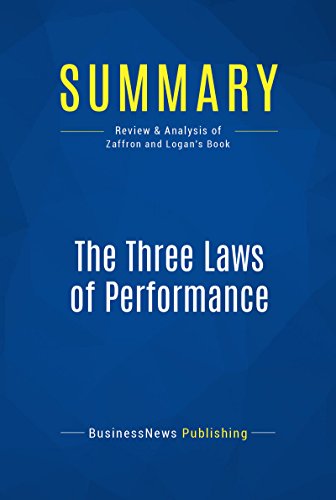 Amazon.com: Summary: The Three Laws of Performance: Review and Analysis ...