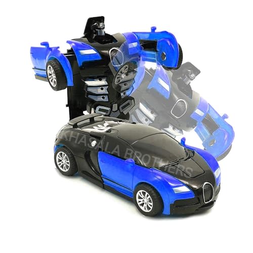 Automatic Musical 2 in 1 Converting Robot Car Toy for Kids With Music ...