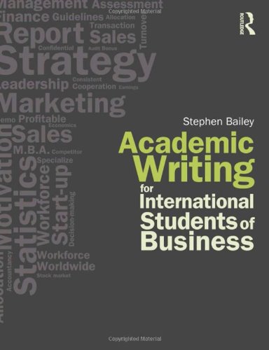 Academic Writing for International Students of Business: Bailey ...