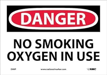 ACCUFORM NMC Danger, NO Smoking Oxygen in USE, (D99P): Amazon.com ...