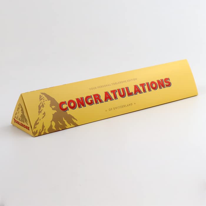 Personalised Milk Chocolate Toblerone With Honey Almond Nougat 100g ...