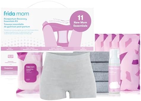 Frida Mom Postpartum Essentials Kit Gift Set, Hospital Bag Must Haves ...