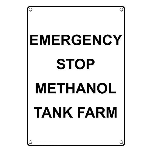 Amazon.com: Weatherproof Plastic Vertical Emergency Stop Methanol Tank ...