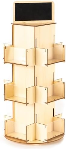 Amazon.com: Rotating Display Stand 3 Tier Rotating Sticker Display ...
