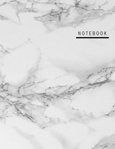 Notebook: LILA Unruled (Blank) Notebook - Large (8.5 by 11) - Marble ...