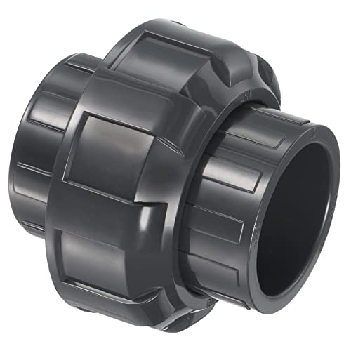 PATIKIL UPVC Pipe Fitting 1-1/4″ Socket Schedule 80, Straight Joint ...