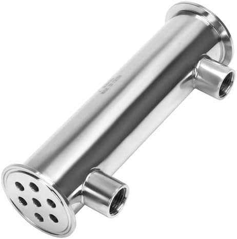 QiiMii Stainless Steel 304 2"TC x 8" Tri Clamp Pipe Dephlegmator/Reflux ...