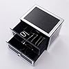 Amazon.com: 2-Layer glass jewelry box for Women,Precious item storage ...