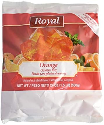 Amazon.com : Royal Orange Gelatin, 24 Ounce - 6 per case. : Frozen ...