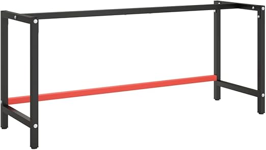 GOLINPEILO Heavy Duty Work Bench Frame Metal, Garage Workbench Table ...