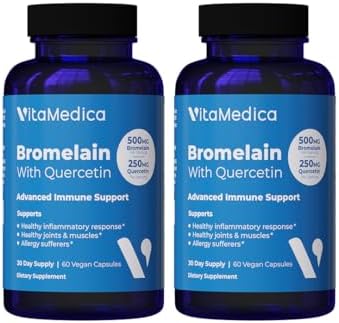 Amazon.com: VitaMedica Bromelain with Quercetin Supplement | 2400 GDU ...