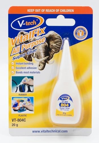 V-Tech Vital Fix Super Glue | One Drop Instant Adhesive | For Instant ...