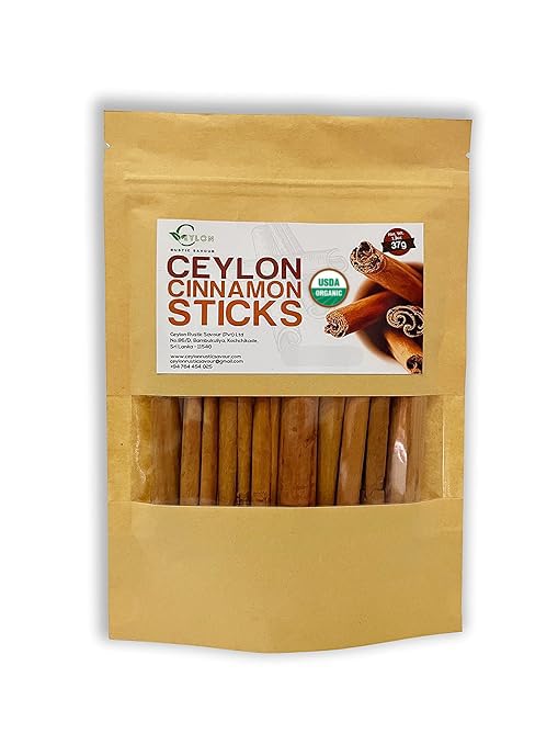 Amazon.com : Ceylon Cinnamon Sticks Whole Organic USDA Certified (1.3oz ...