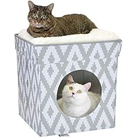 Amazon.com : Kitty City Large Cat Bed, Stackable Cat Cube, Indoor Cat ...