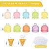 Amazon.com: AnyDesign 108Pcs Ice Cream Cut-Outs with 200Pcs Glue Point ...