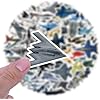 Amazon.com: aoinqx 60pcs Fighter Plane Stickers,Funny Cool Warplane ...