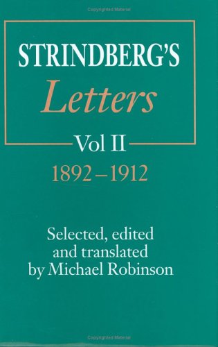 Amazon.com: Strindberg's Letters, Volume 2 : 1892-1912: 9780226777283 ...
