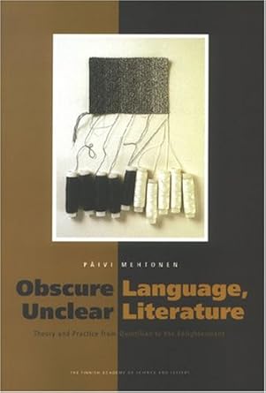 Amazon.com: Obscure Language, Unclear Literature: Theory & Practice ...