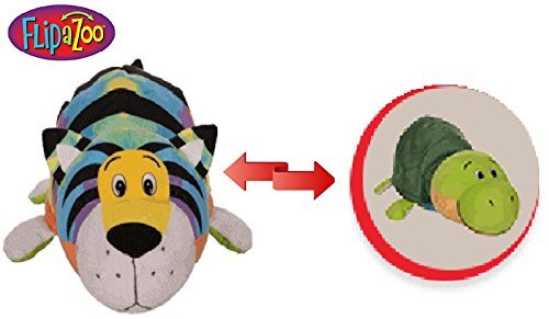 Buy FlipaZoo (RAINBOW TIGER + TURTLE) 2-in-1 Stuffed Animal Appr 14 ...