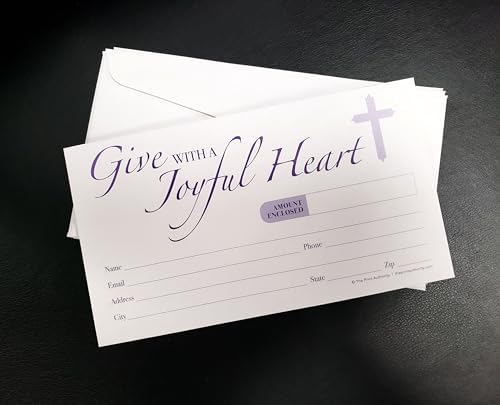 Amazon.com : 500 Count Church Tithing Offering Envelopes (Purple ...
