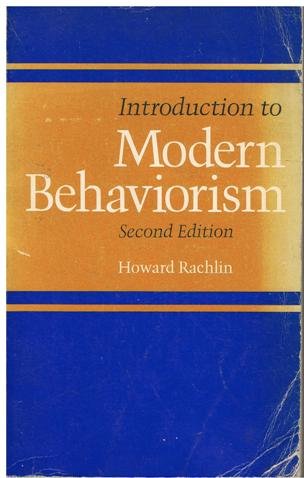 Amazon | Introduction to Modern Behaviorism | Rachlin, Howard ...